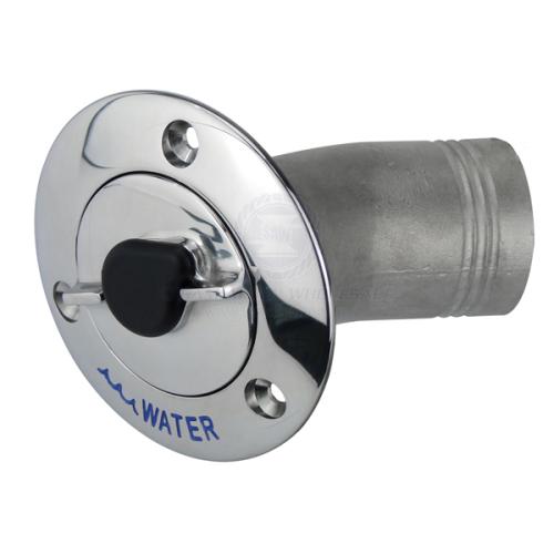 38mm Angled Water Tank Filler Neck - Lockable Stainless Steel ...