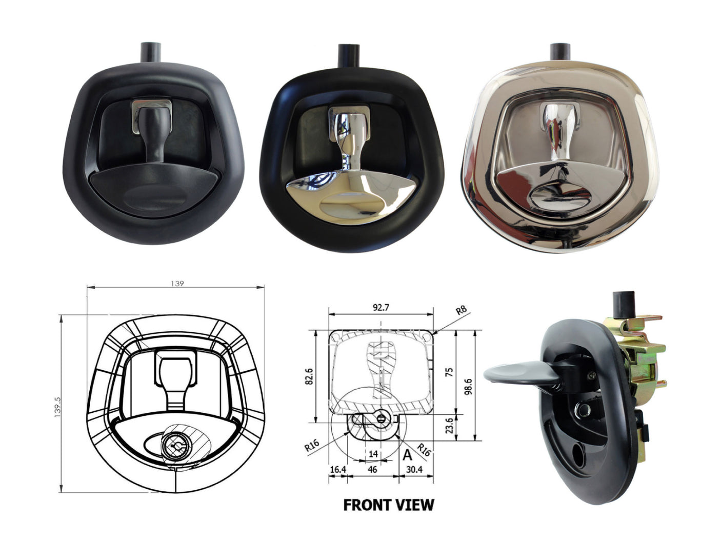 Whale Tail - Compression Lock Black – 4x4industries
