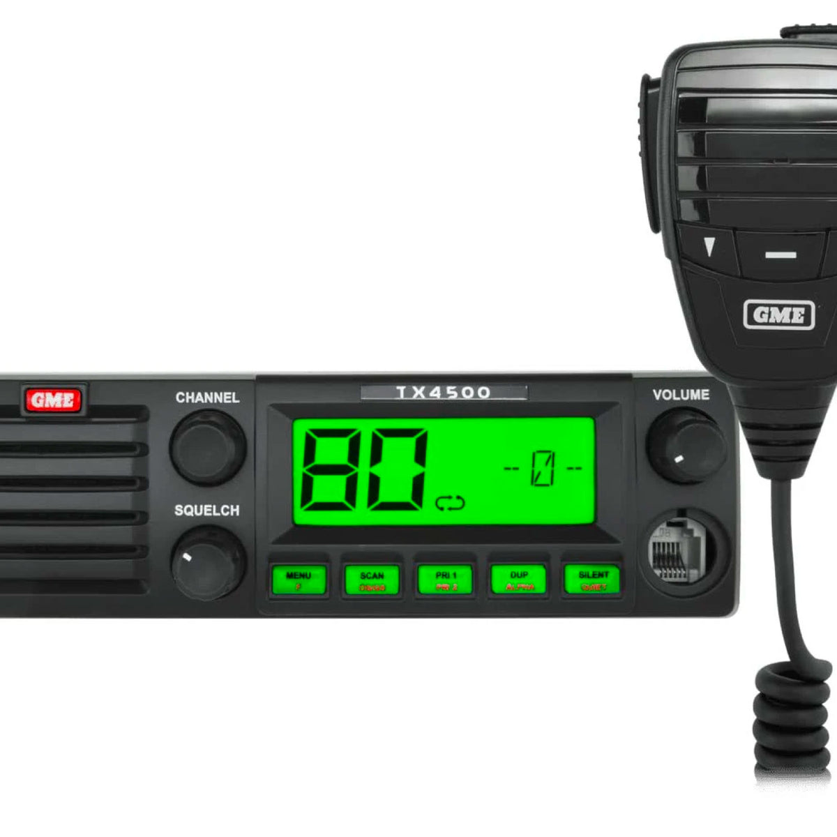 GME TX4500S DSP DIN SIZE 5 WATT UHF RADIO 80 CHANNEL STRONG MIC ...