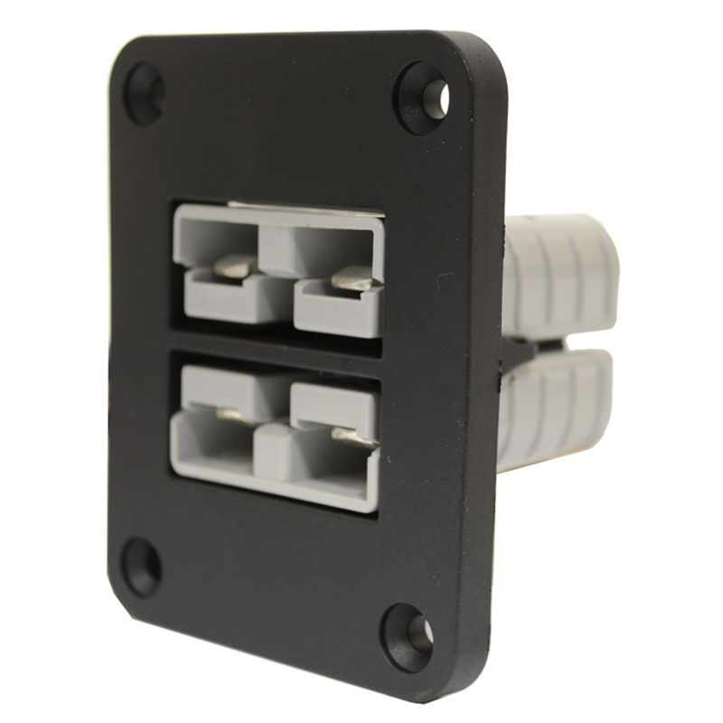 50A Grey Dual Anderson Plug Power Connector Panel Mount – 4x4industries