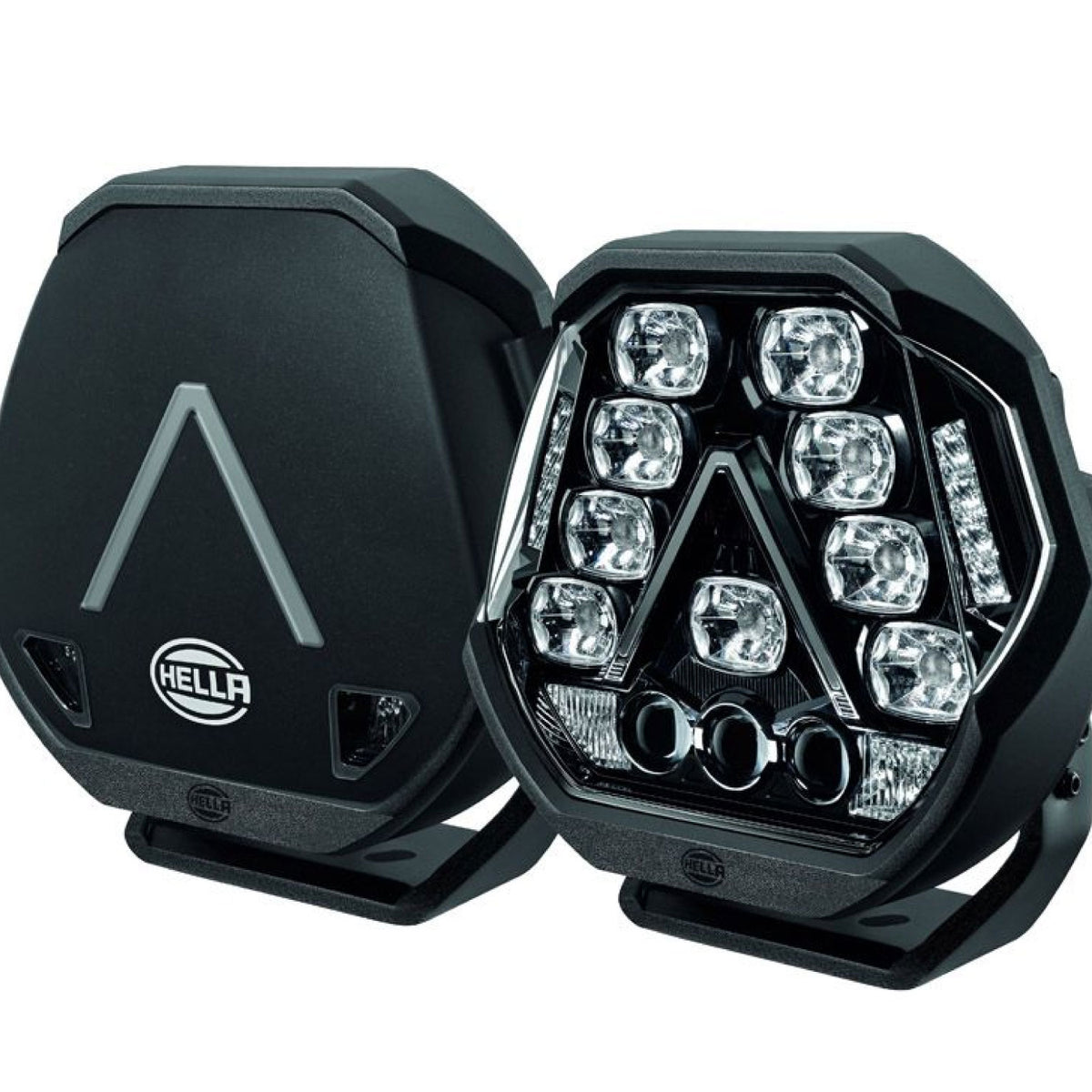 LED 9″ Driving Light Kit Pair Antares Series DLR & Park Light Inc Harn ...
