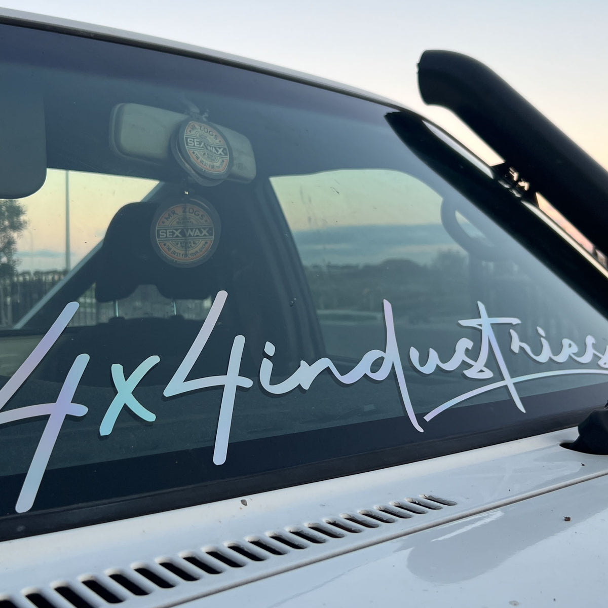 4x4 Industries Cursive Window Banner – 4x4industries