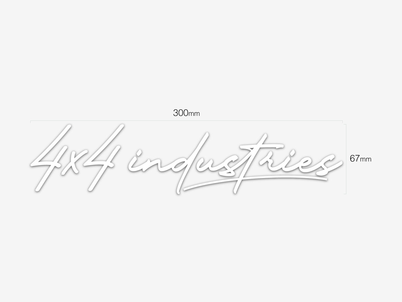 4x4 Industries Cursive Decal – 4x4industries